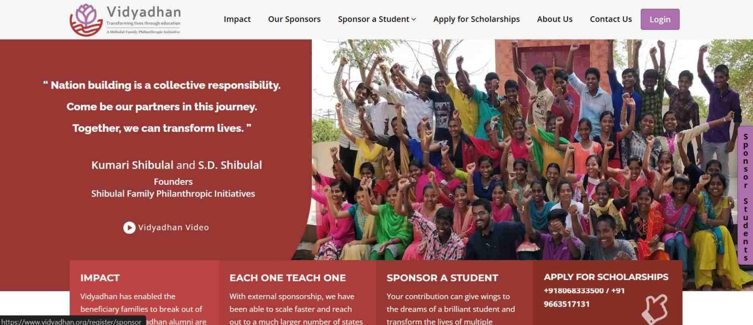 Vidyadhan Scholarship 2025 : सभी छात्रों को ₹10,000 से ₹60,000 तक की ...
